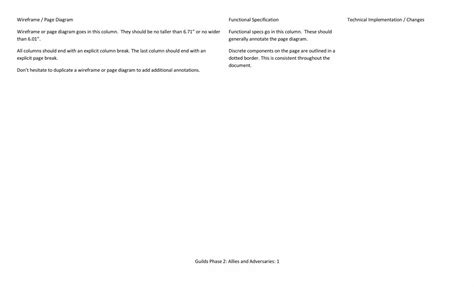 Pdf Wireframe Page Diagram Functional Specification