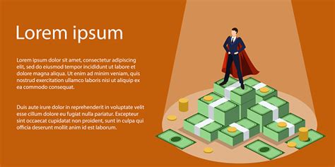 아이소메트릭 3d 벡터 일러스트 레이 션 개념 사업가 돈의 더미에 서 금 금속에 대한 스톡 벡터 아트 및 기타 이미지 금 금속 금융 기업 재무와 산업 Istock