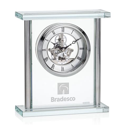 Glass Gibson Clock 725 Includes Engraving — Trophy Gallery Canada Shop Online 5000 Awards