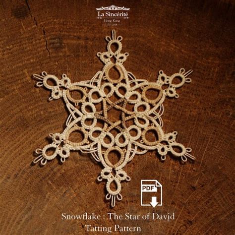 Tatting Snowflake Pattern Shuttle Tatting Tutorial Tatting Etsy