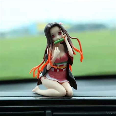 Anime Nezuko Kamado Figure Demon Slayer Kimetsu No Yaiba Kneeling Nude
