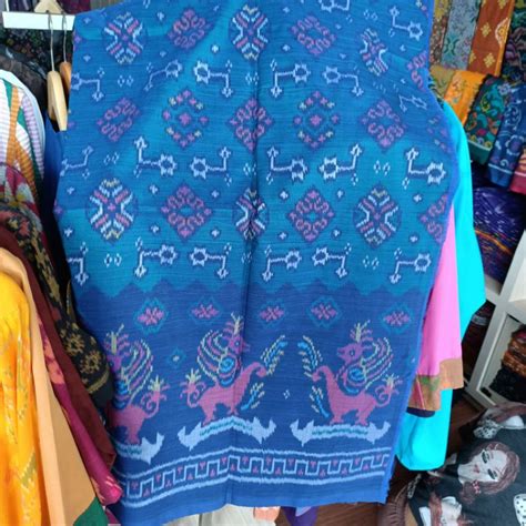 Jual Kain Tenun Endek Motif Singa Shopee Indonesia