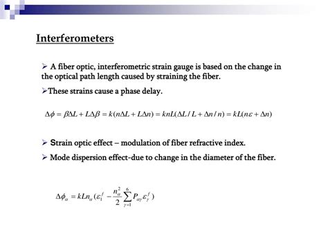 Ppt Strain Sensitivity In Fiber Optic Sensors Powerpoint Presentation