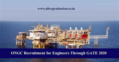 Ongc Recruitment For Engineers Through Gate 2020 Aftergraduation