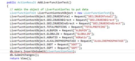 C Facing Error While Inserting Data In Database In Asp Net Mvc Web
