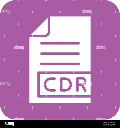CDR Vector Icon Design Illustration Stock Vector Image Art Alamy