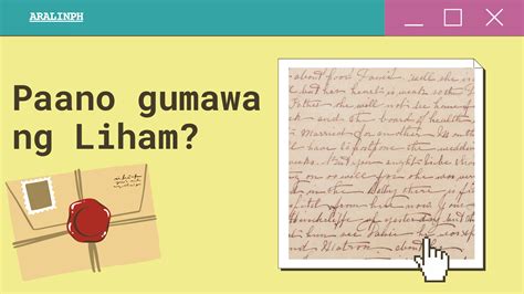 Paano Gumawa Ng Liham Aralin Philippines