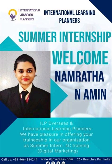 Namratha N On Linkedin Ilpoverseas Eduwordinternationalsurat Ayazarab