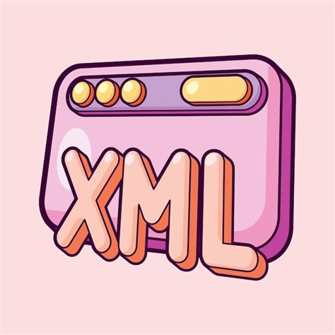Premium Vector Xml Website Flat Design Illustration Vector
