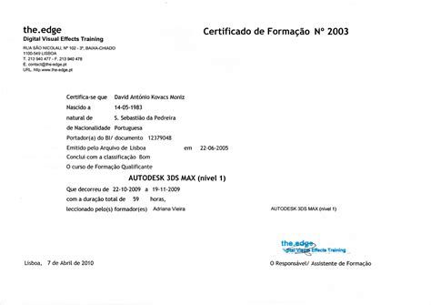 Autodesk 3dstudiomax Certificate Pdf Computer Software And