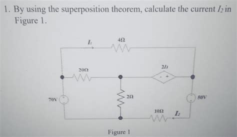 Solved By Using The Superposition Theorem Calculate The Chegg
