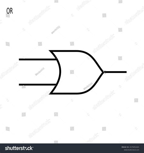 Digital Logic Gate Symbols Black Isolated Stock Vector Royalty Free 2175051421 Shutterstock
