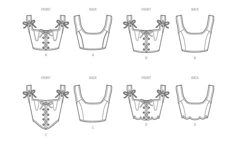 Simplicity 9943 Misses Corset Costumes