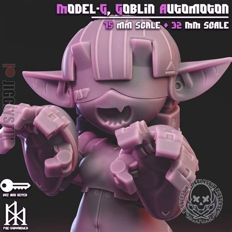 3d printable model g the goblin automoton by jigglystix