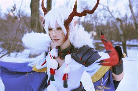 Cos正片阴阳师茨木童子 青竹白雪 阴阳师 初音未来联动 小米游戏中心