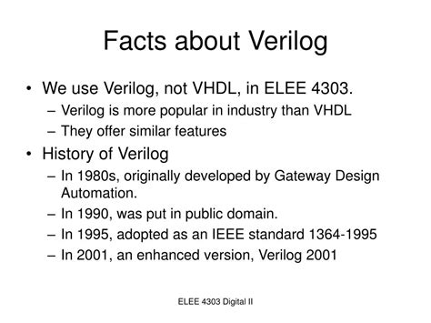 PPT Introduction To Verilog PowerPoint Presentation Free Download ID