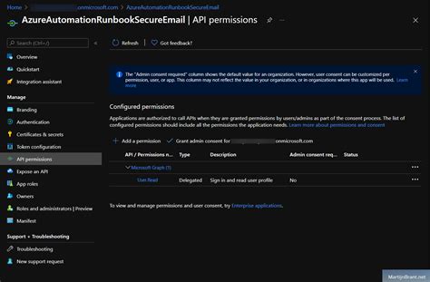Securely Email From Azure Automation Runbook Keyvault