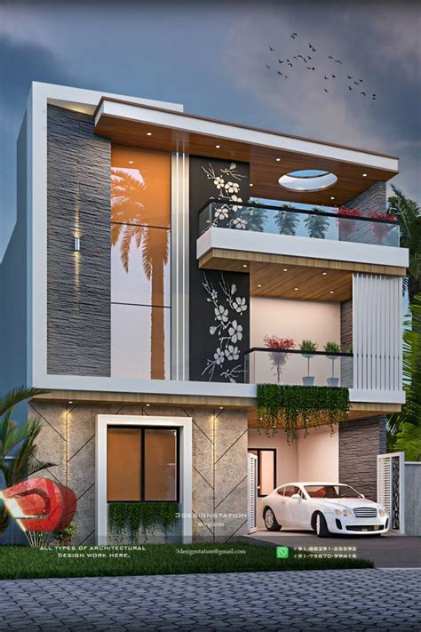 Modern Top 10 Home Front Elevation Designs 2024 Staircase Landscaping