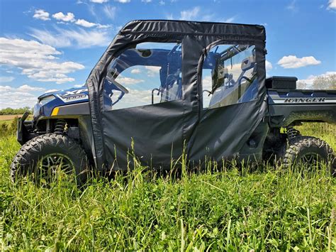 Polaris Ranger Crew 1000 Full Cab Enclosure For Hard Windshield 3