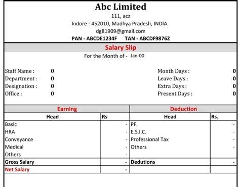 Salary Slip Generator Download Saral Tax India