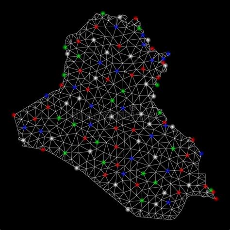 Iraq Map Line Stock Illustrations 472 Iraq Map Line Stock