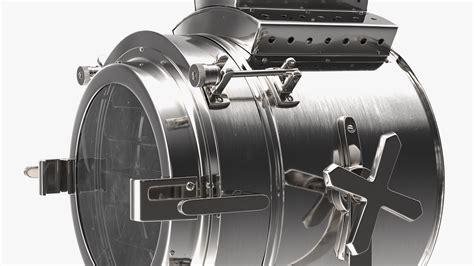 Retro Searchlight Lamp Wooden Tripod Rigged 3d Model 69 Max Free3d