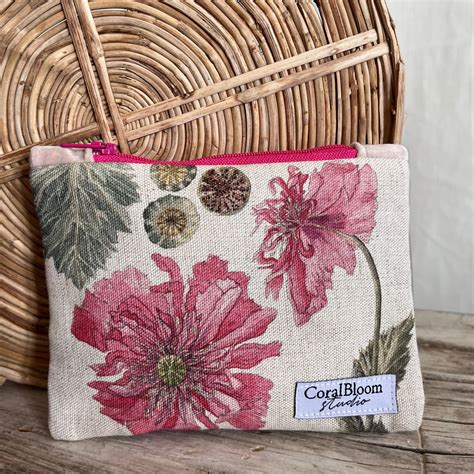 Poppy Zip Pouch Coralbloom Studio Tm
