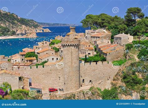 Tossa De Marcosta Bravaspain Stock Image Image Of Brava Catalunya