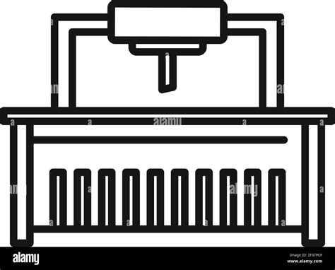 Milling Machine Beam Icon Outline Style Stock Vector Image Art Alamy