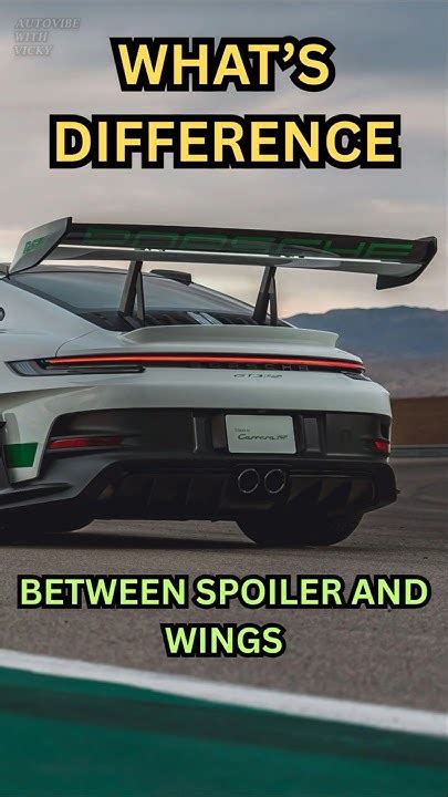 Whats A Difference Between Spoiler And Wing Trending Shorts Youtube