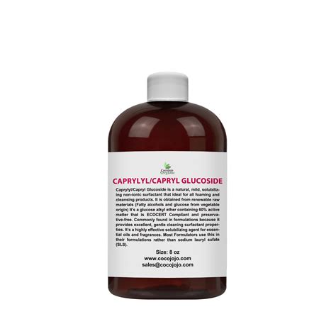 Capryl Glucoside Caprylyl Natural Surfactant Plant - Etsy UK