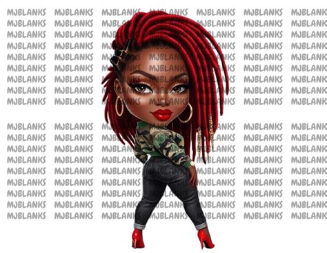 Beautiful Chibi With Red Locks Png Etsy