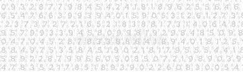 Wide Background Numbers Abstract Data Pattern White Light Grey Stock