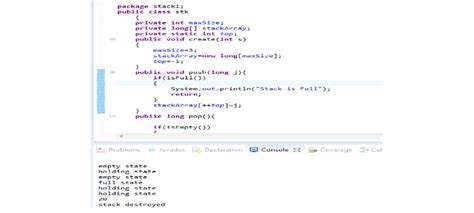 Program Implementation For Stack Operation Download Scientific Diagram