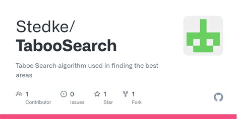 Github Stedketaboosearch Taboo Search Algorithm Used In Finding The Best Areas