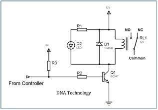 Electromechanical Relays Interfacing Circuits With Microcontroller