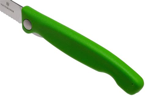 Victorinox SwissClassic F B Serrated Foldable Vegetable Knife Green Advantageously