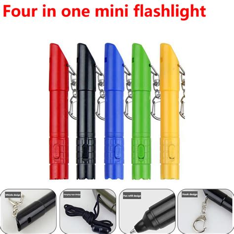 Four In One Mini Portable Flashlight With Built In Battery Abs