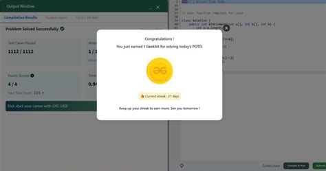 geekstreak2024 gfg160 womenintech codingjourney java problemoftheday suriyasri s