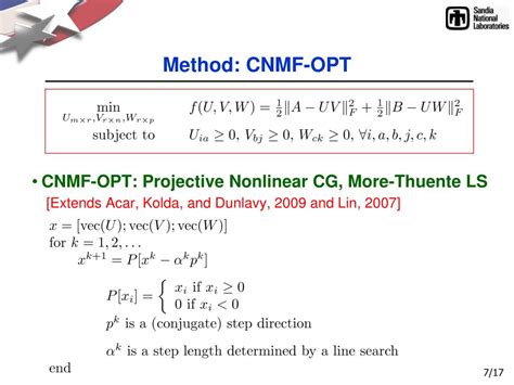 Ppt Coupled Matrix Factorizations Using Optimization Powerpoint Presentation Id3343460