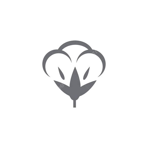 Cotton Flower Vector Icon Template Fluffy Leaf Isolated Vector Fluffy Leaf Isolated Png And