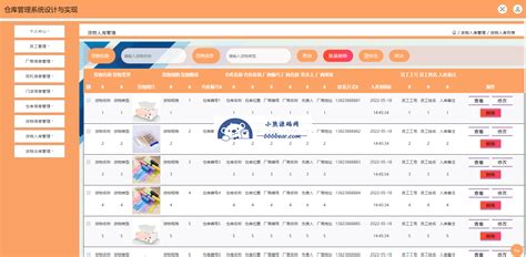 基于SSM的仓库管理系统 计算机源码 软件工程专业源码成品 小熊源码网