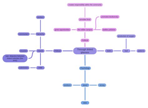 Through Tinted Glasses Coggle Diagram
