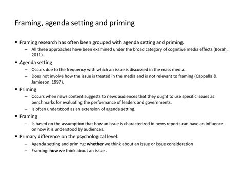 Framing Theory Review Ppt