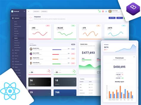 Dribbble Bamburgh React Admin Dashboard Reactstrap Pro By UiFort
