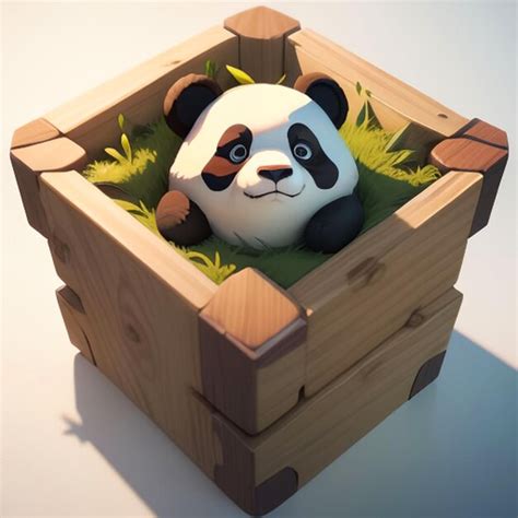 Premium Ai Image Idea Items Panda Models For Game