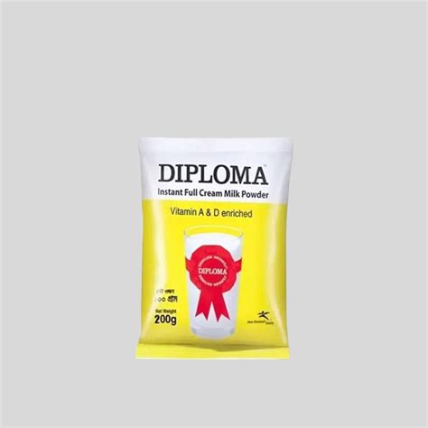 Diploma Instant Full Cream Milk Powder 200 Gm Diapershopbd