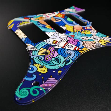 Ibanez Pickguard • Az Series • Cartoon Doodle Space 1 • Az2204 Az2203 Az224 Azes Eh10 • Custom