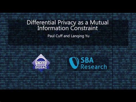 Acm Ccs Computer And Communications Security Talk Differential