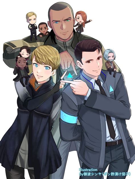 Detroit Become Human Dbh Connor Hank Markus Simon North